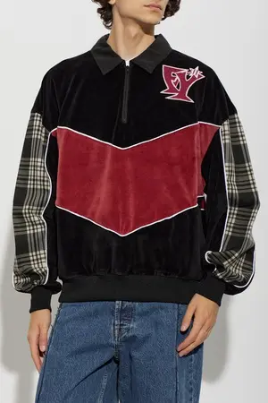 PDF Velour Polo Sweatshirt