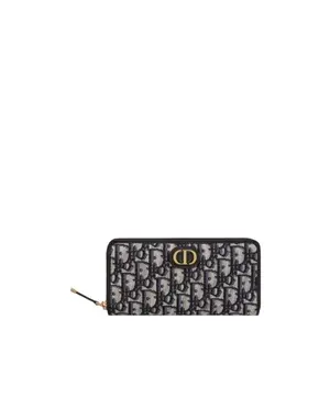 Dior 30 Montaigne Voyageur Long Wallet - Black