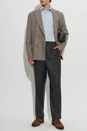 Etro Cotton Shirt With Embroidered Logo