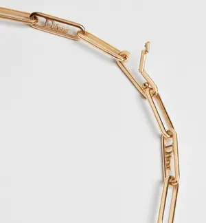 Dior Link Necklace With Logo Detail