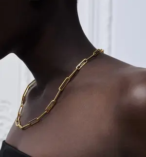 Dior Link Necklace With Logo Detail