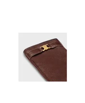 Celine Triomphe Gloves In Plongé Lambskin