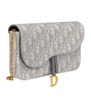 Dior Saddle Pouch With Chain