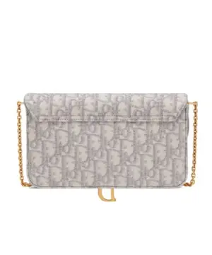 Dior Saddle Pouch With Chain