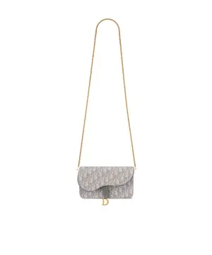 Dior Saddle Pouch With Chain