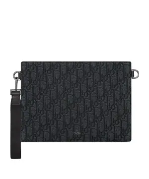 Dior A5 Triangle Pouch - Black