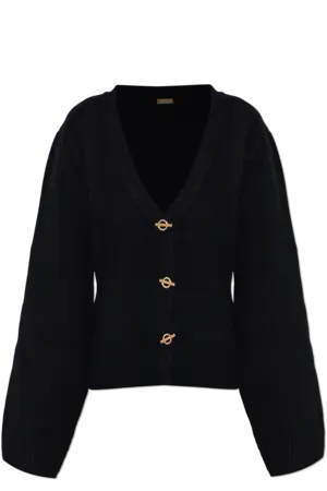 Cult Gaia Jos' Wool Cropped Cardigan - Black