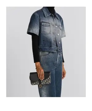 Dior Medium Saddle Pouch With Chain