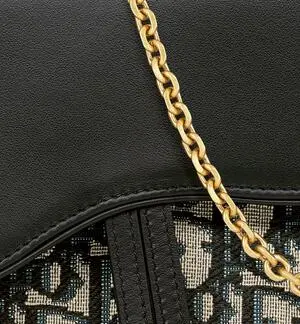 Dior Medium Saddle Pouch With Chain