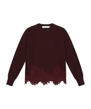 Zimmermann Valiant Merino Lace Sweater - Maho