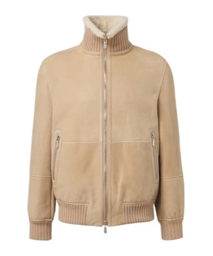 Brunello Cucinelli Shearling-lined Suede Bomber Jacket
