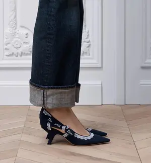 Dior J'a Pump With Lace Detail