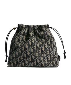 Dior Medium Diortravel Last Minute Pouch - Black