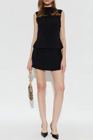 Cult Gaia Romin" High Neck Top With Back Cut-out - Black