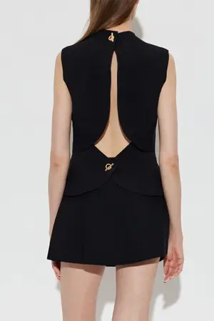 Cult Gaia Romin" High Neck Top With Back Cut-out - Black