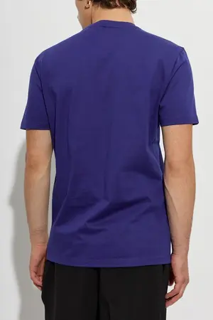 Versace Cotton T-shirt With Embroidered Logo