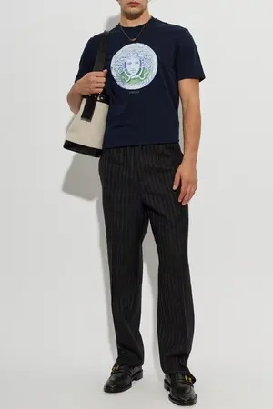 Versace Cotton T-shirt With Print