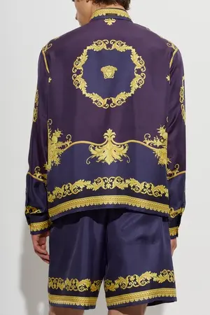 Versace Silk Shirt With Pattern