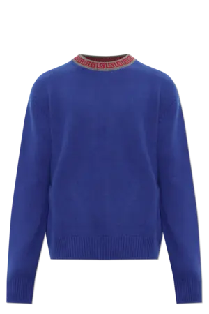 Versace Oversized Wool Sweater - Blue