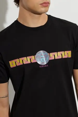 Versace Cotton T-shirt With Print