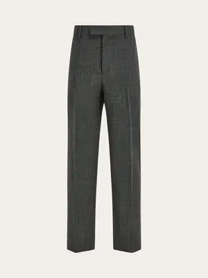 FERRAGAMO Wide Leg Chevron Trousers