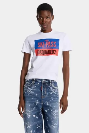 Dsquared2 Ski Pass Just Right Fit T-shirt - White