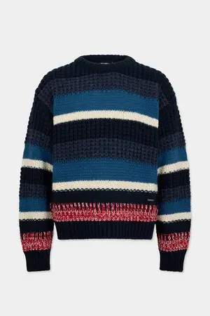 Dsquared2 Striped Wool Blend Pullover