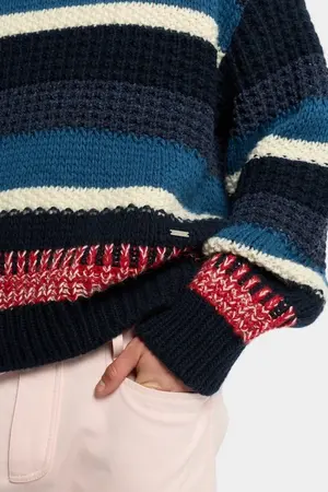 Dsquared2 Striped Wool Blend Pullover