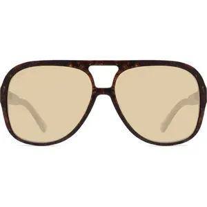 12PM STUDIOS Aviator Sunglasses - Demi/nude