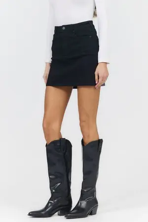 DEAR JOHN Quinn High Waist Denim Mini