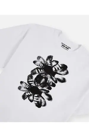 PAPER PLANES Double Flower Graphic T-shirt