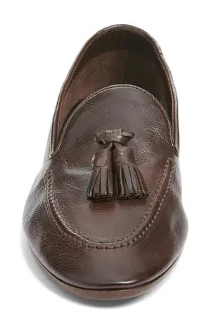 THE ROW Caden Leather Loafer - Deep Brown