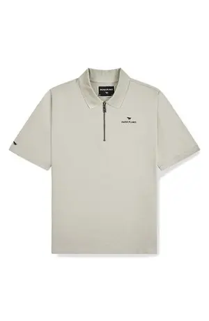 PAPER PLANES French Terry Quarter Zip Polo