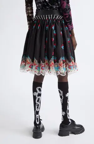 CHOPOVA LOWENA Sasha Carabiner Broderie Skirt