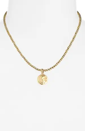 HOUSE OF OLIA Coin Pendant Necklace