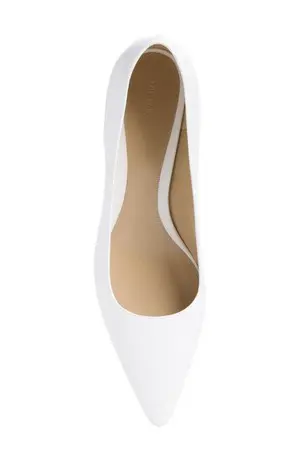 THE ROW Liisa Leather Kitten Pump - Paper