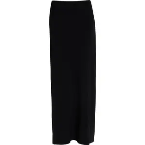 ASHLYN Marry Column Skirt - Black