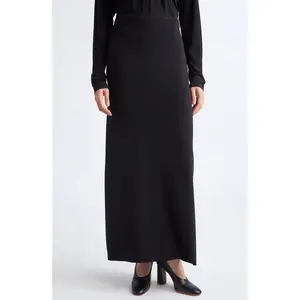 ASHLYN Marry Column Skirt - Black