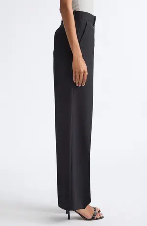 Helmut Lang Belted Wool Gabardine Pants