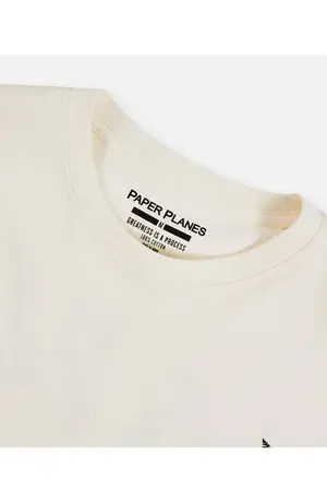 PAPER PLANES Gothic Logo Graphic T-shirt