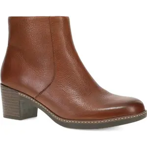 Dansko Meryll Leather Bootie Brown