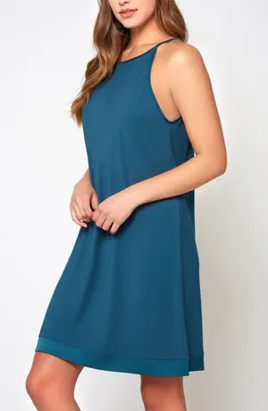 ICOLLECTION Halter Neck Knit Lounge Dress