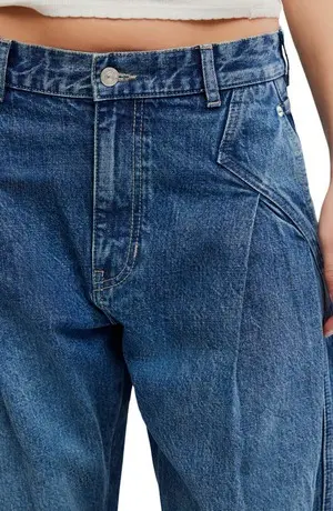 Free People Low Rise Wide Leg Jeans