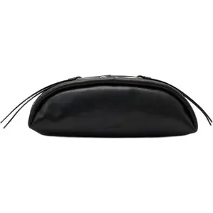 ALLSAINTS Rosalie Leather Pouch - Black/silver