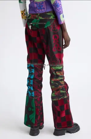 CHOPOVA LOWENA Bevo Patchwork Jeans With Zippered Accents