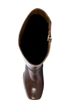 AZALEA WANG Augustine Knee High Faux Leather Boot