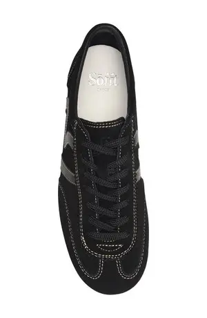 SOFFT Aubree Lace-up Suede Sneakers - Black