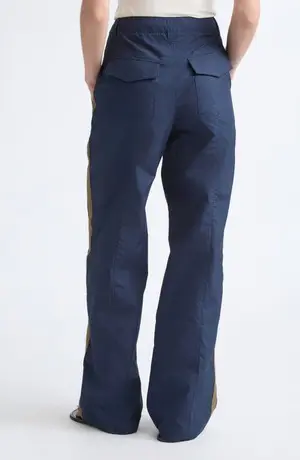 TWP Isabelle Side Stripe Pants - Midnight