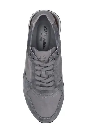 Josef Seibel Axel 01 Leather Lace-up Sneakers - Gray