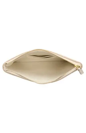 Valentino Garavani Vlogo Signature Medium Floral Embroidered Flat Pouch